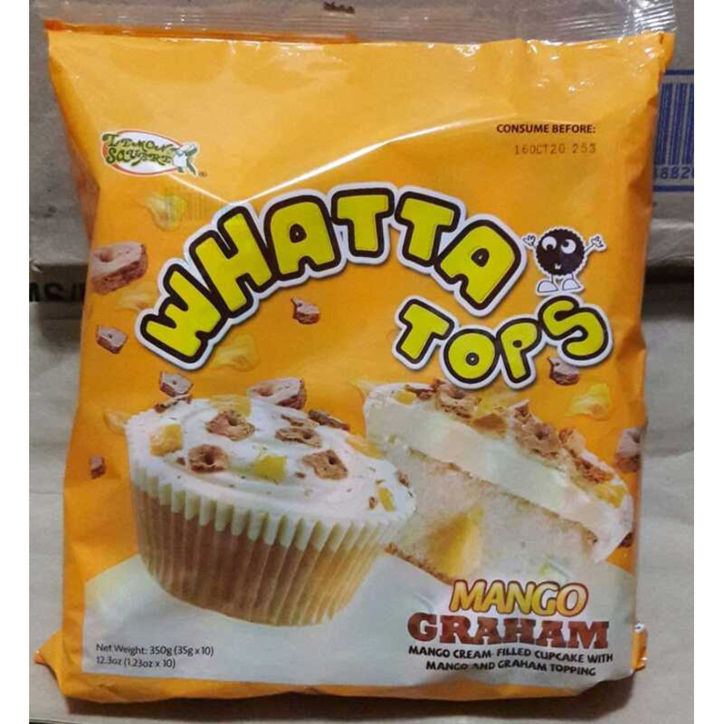 Lemon Square Whatta Tops Mango Graham (35G X 10 Packs) 0Db | Shopee ...