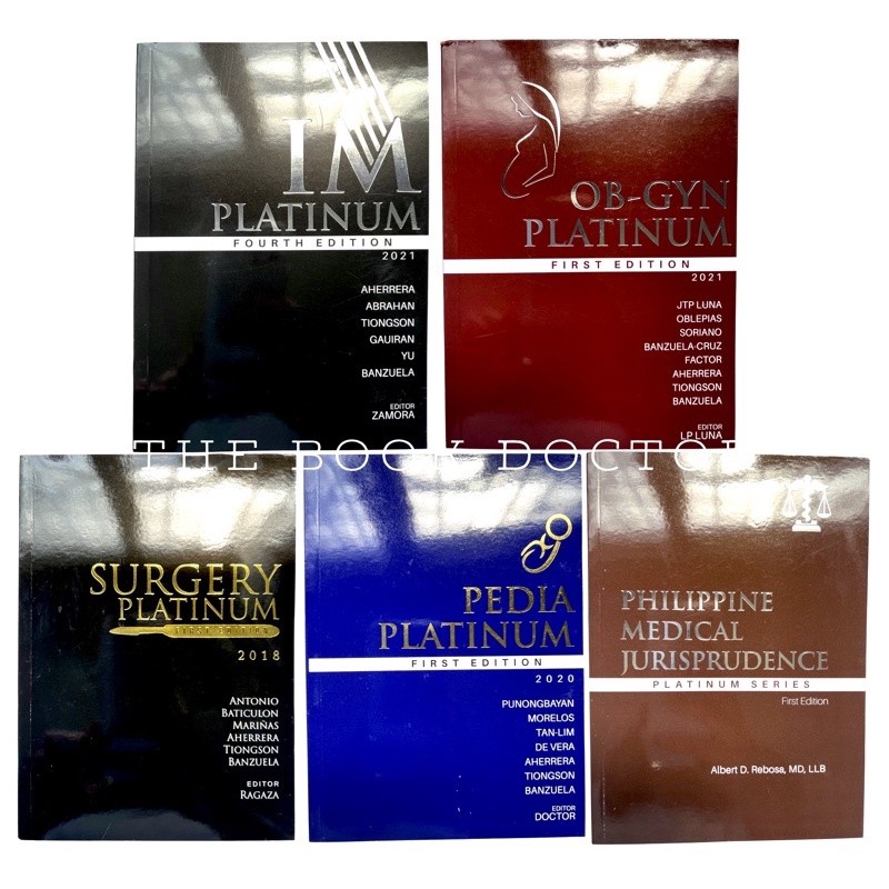 ORIGINAL PLATINUM IM, SURGERY, PEDIA, OB PLATINUM SERIES LATEST EDITION ...