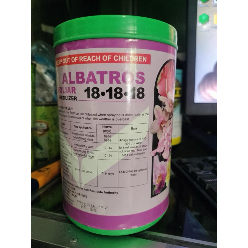 Albatros Foliar Fertilizer 18.18.18 (500gms | Shopee Philippines