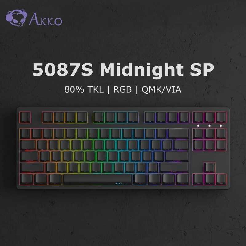 A Akko 5087S Side Printed Wired Mechanical Keyboard TKL 87 Keys Hot ...