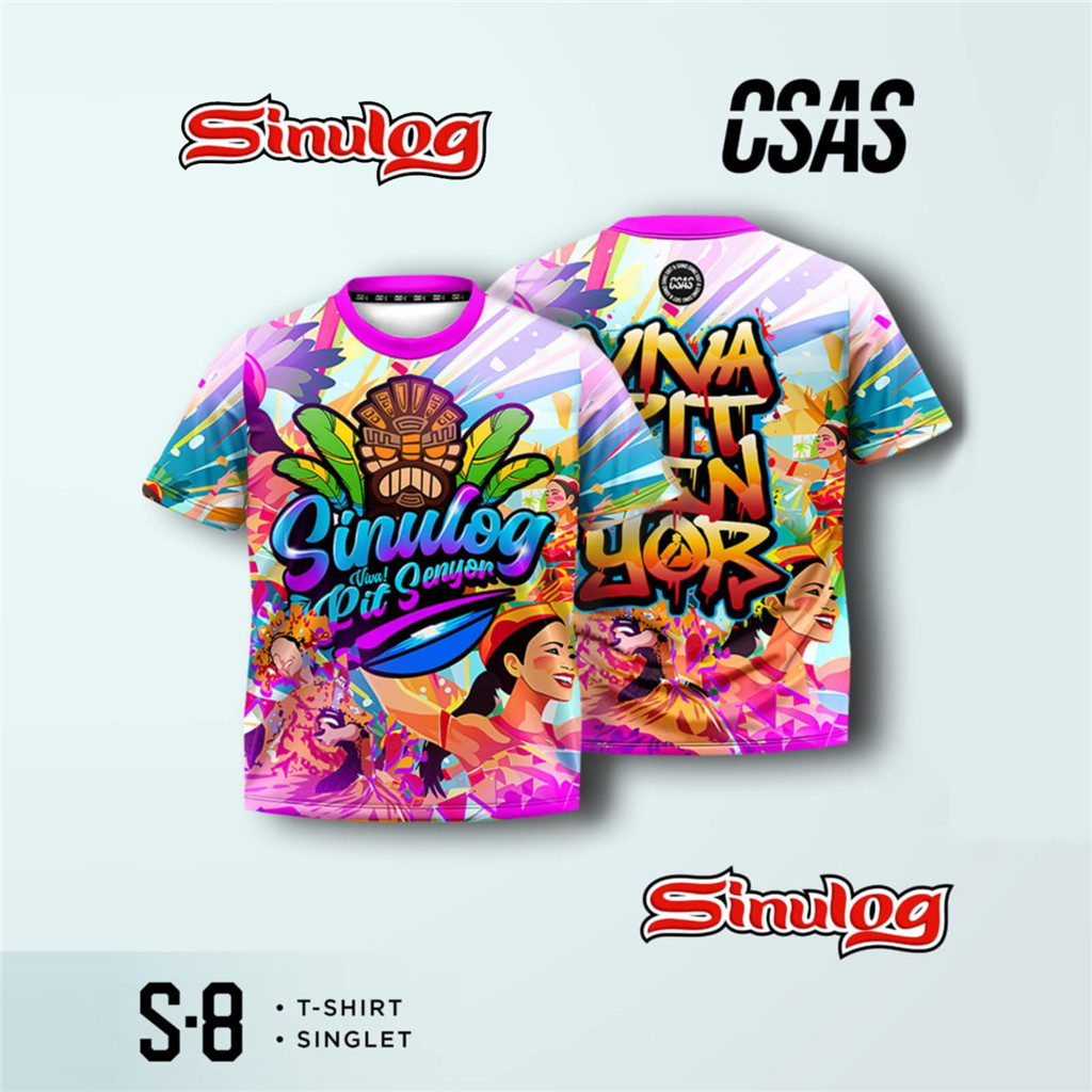 CEBU 2026 NEW SINULOG SHORT SLEEVE SHIRT CELEBRATION FULL SUBLIMATED T ...