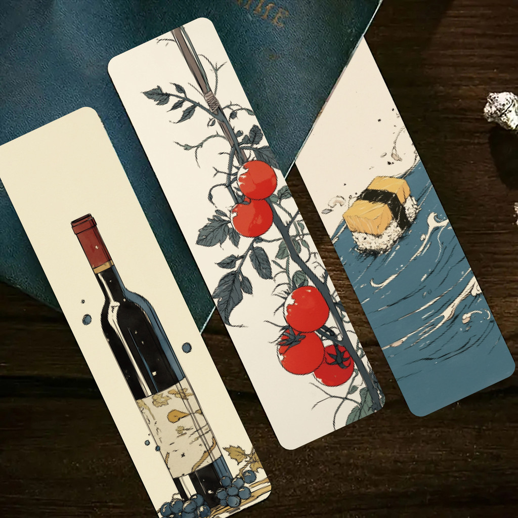 30pcs Cartoon Retro Food Bookmarks DIY Creative Decorations Small for ...