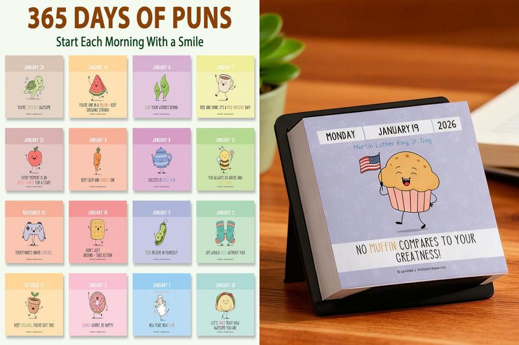 Humor Calendar Tear-off Calendar 2026 Tear-off Pun Calendar – 365 New ...