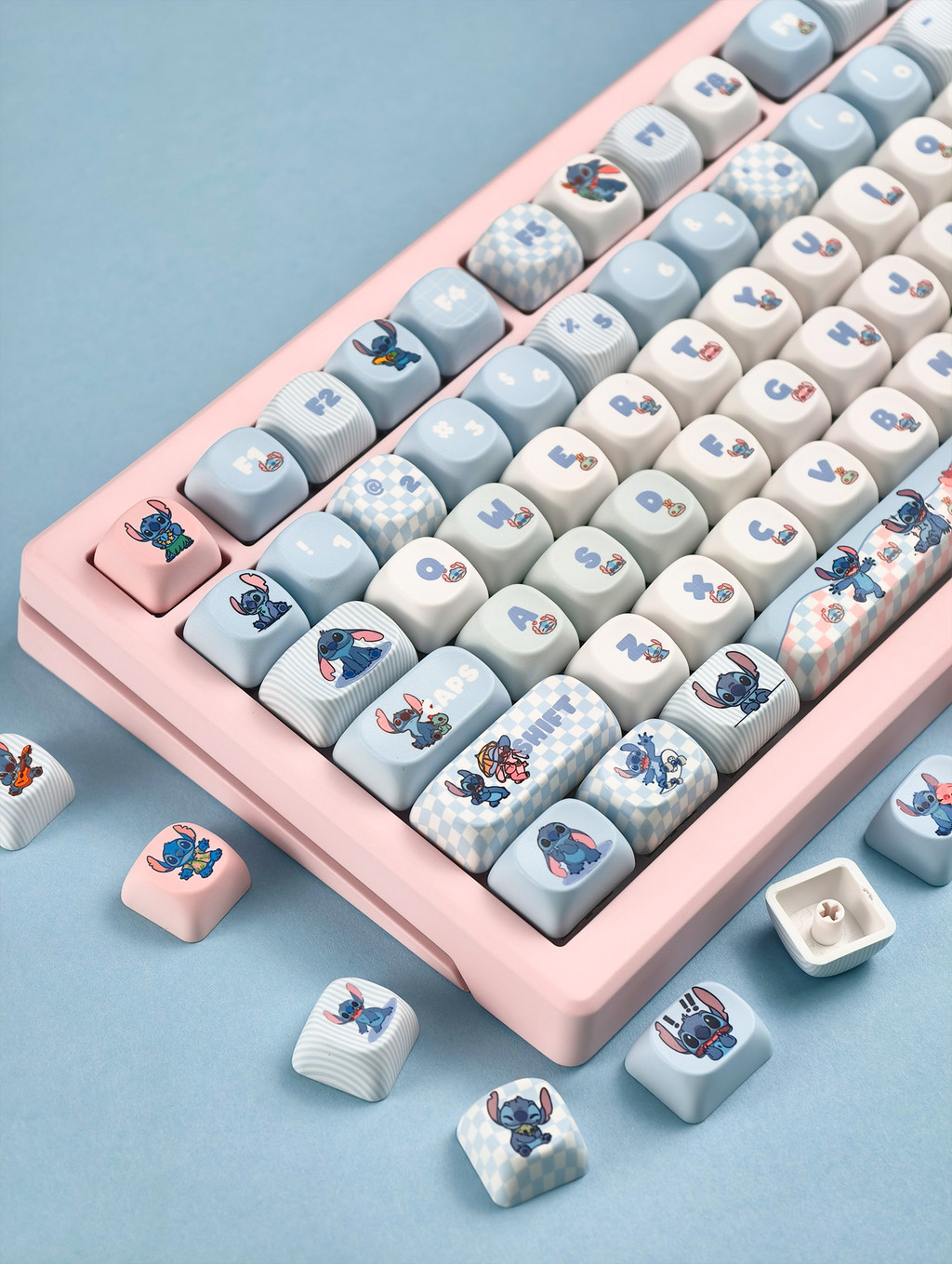 Lilo&Stitch Keycaps MOA Profile 130 Keys PBT Dye Sublimation Aula F75 ...
