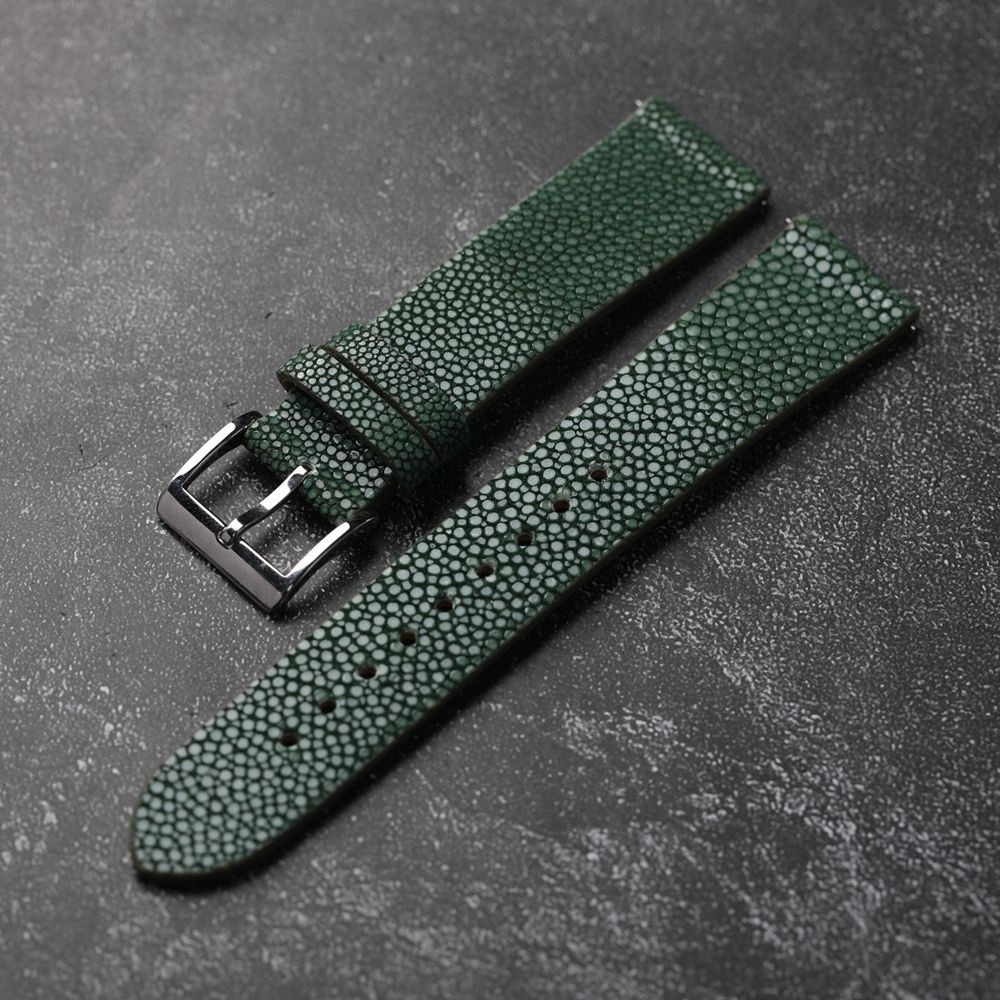 Apply to SEIKO Watch Strap, Handmade Genuine Stingray Leather Band for ...