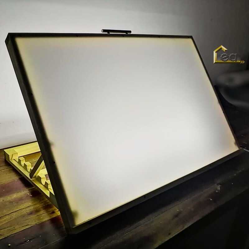CEA Portable Drawing & Drafting Table Board | White Acrylic Glass For ...