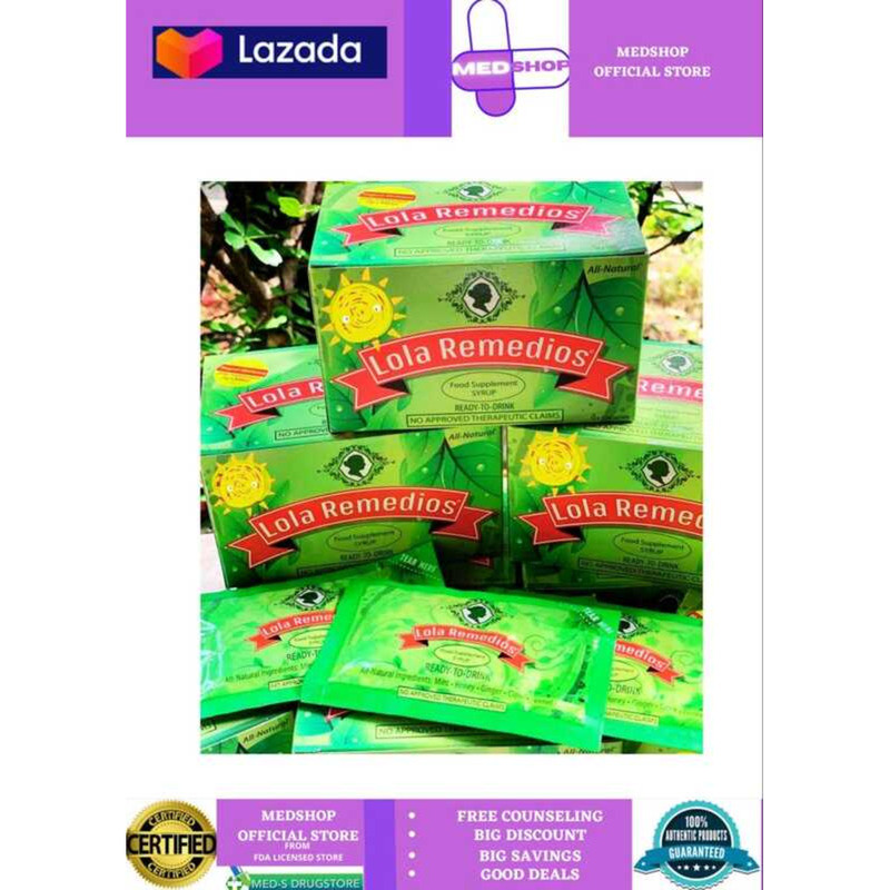 Lola Remedios 4 Sachet For Cough Remedy Herbal MEDSHOP 280 | Shopee ...