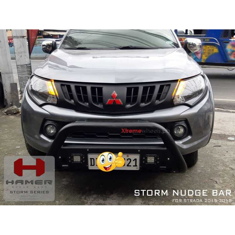 MITSUBISHI STRADA 2015-2023 HAMER BULL BAR Front Bumper STORM SERIES ...