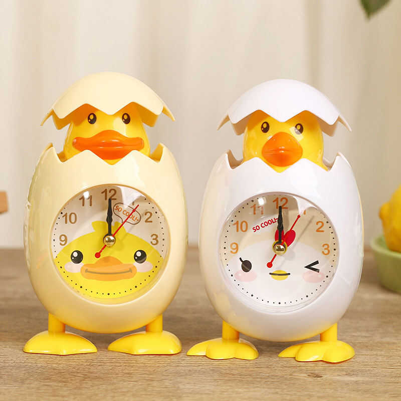 Cute Cartoon ALARM Clock For Children/Student Duck Egg Shell Shape ...