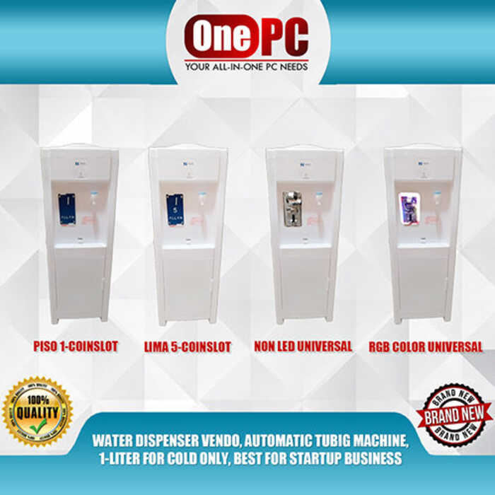 ONE PC WATER DISPENSER Vendo, AUTOMATIC TUBIG Machine, 1-Liter FOR COLD ...