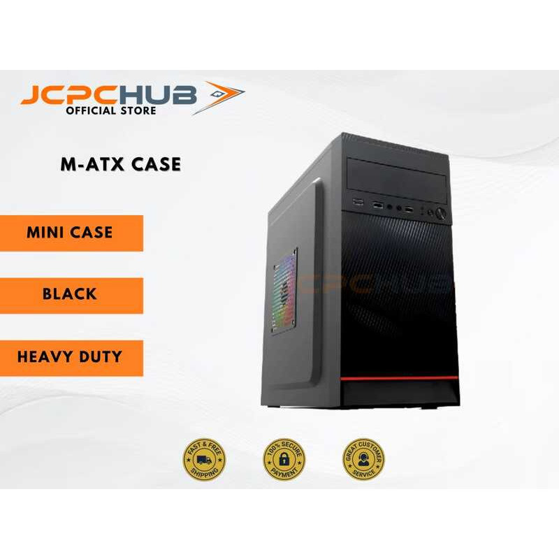 Mini Tower m-ATX Case wih Generic Power Supply 500w - 700w PSU for PC ...