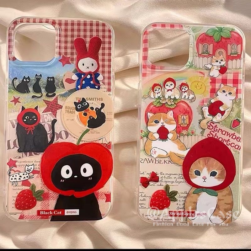For IPhone 17 16 15 14 13 12 11 Pro Max X XR Xs Max 7 8 Plus Apples Cat ...
