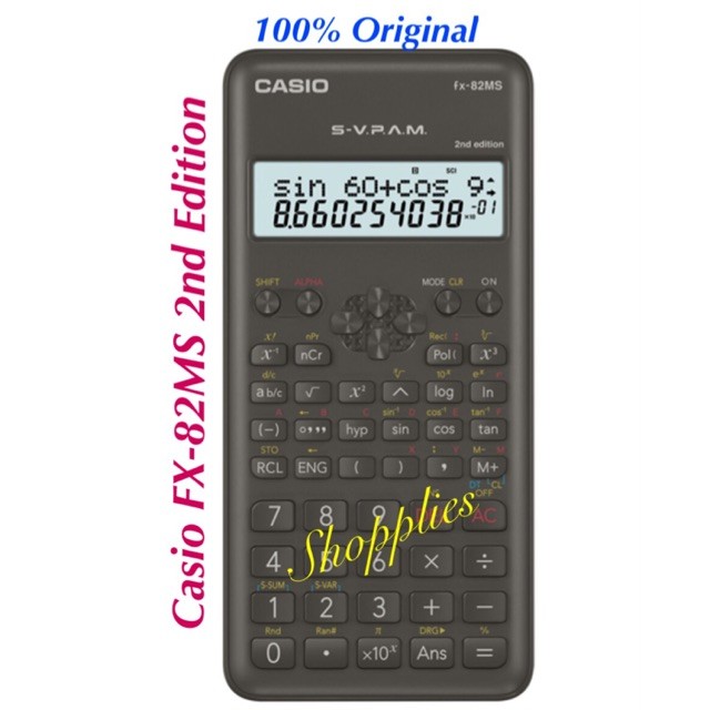 100% Original Casio FX-82MS 2nd Edition Scientific Calculator / FX82MS ...