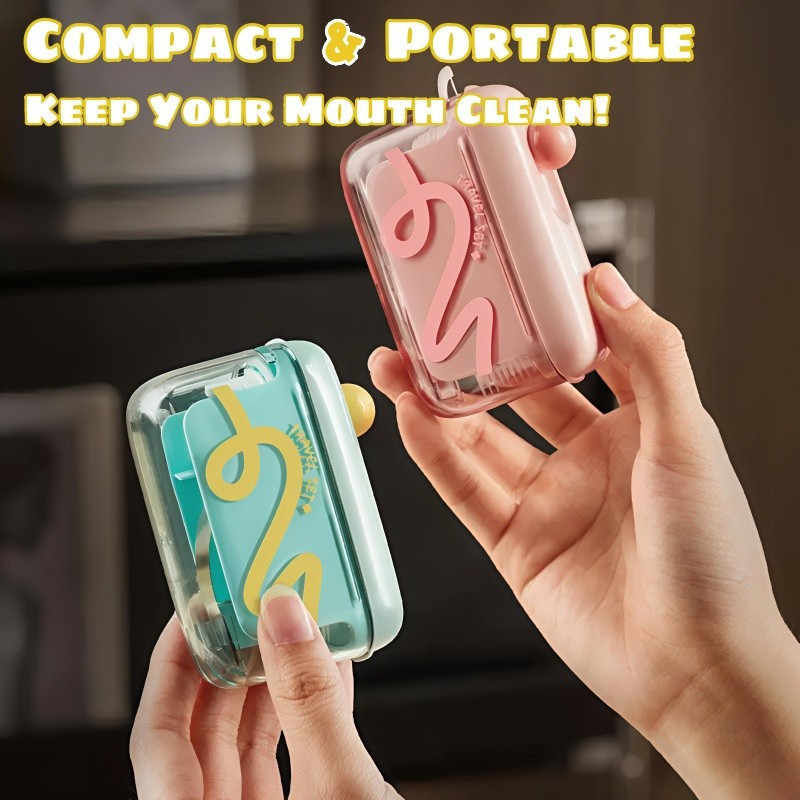 Portable Pop-Up Dental Floss Box - Automatic Floss Dispenser with ...