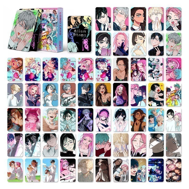 92PCS Korean Manga Alien Stage Card Anime Collection Cards Set Mizi Sua ...