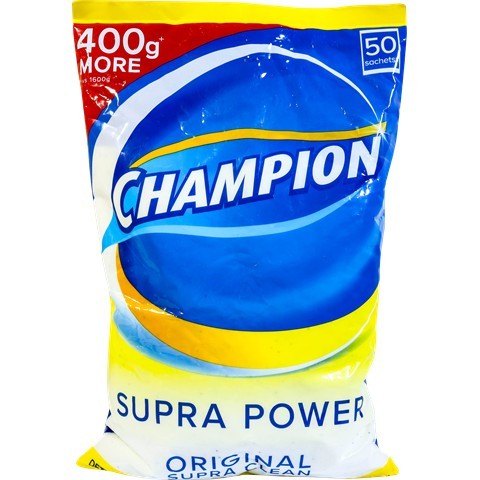 Champion Detergent Powder Supra White | 2kg | Shopee Philippines