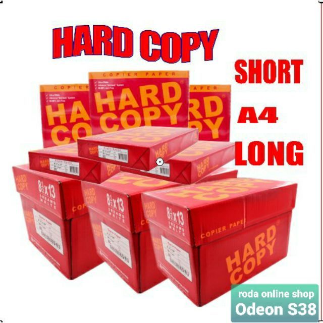 HARD COPY LONG,A4,SHORT 1box per order (5reem in 1box) | Shopee Philippines