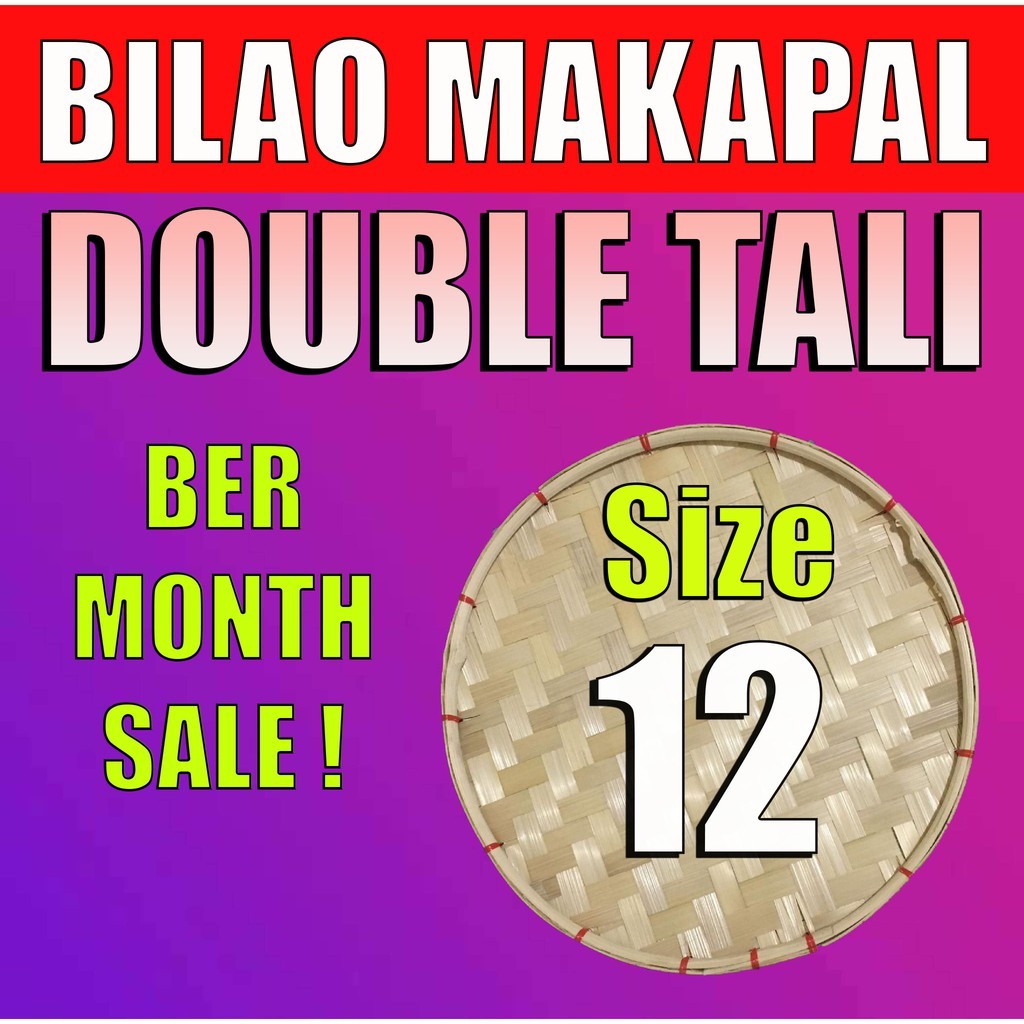 Bilao size 12 (Small) 10 pieces | Shopee Philippines