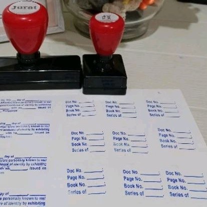 Notary Stamp Doc No./ Series Pre-Inked Stamp | Shopee Philippines