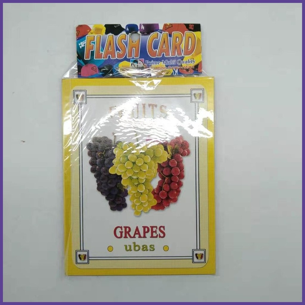 KES flash cards tagalog and english alphabet shapes color fruits ...
