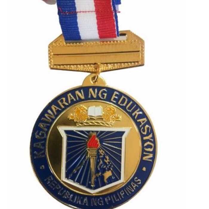 DEPED KAGAWARAN MEDALS 6 CM GOLD SILVER BRONZE ( 10 PCS PER ORDER ) 2D9 ...