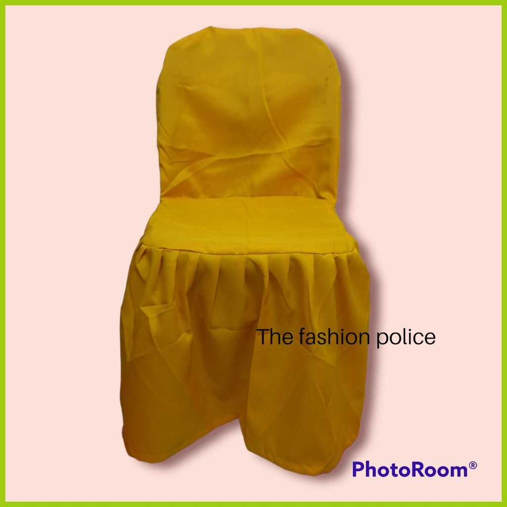 ☎ Yellowgold Monoblocks Chair cover | Katrina and Geena Fabric | For ...