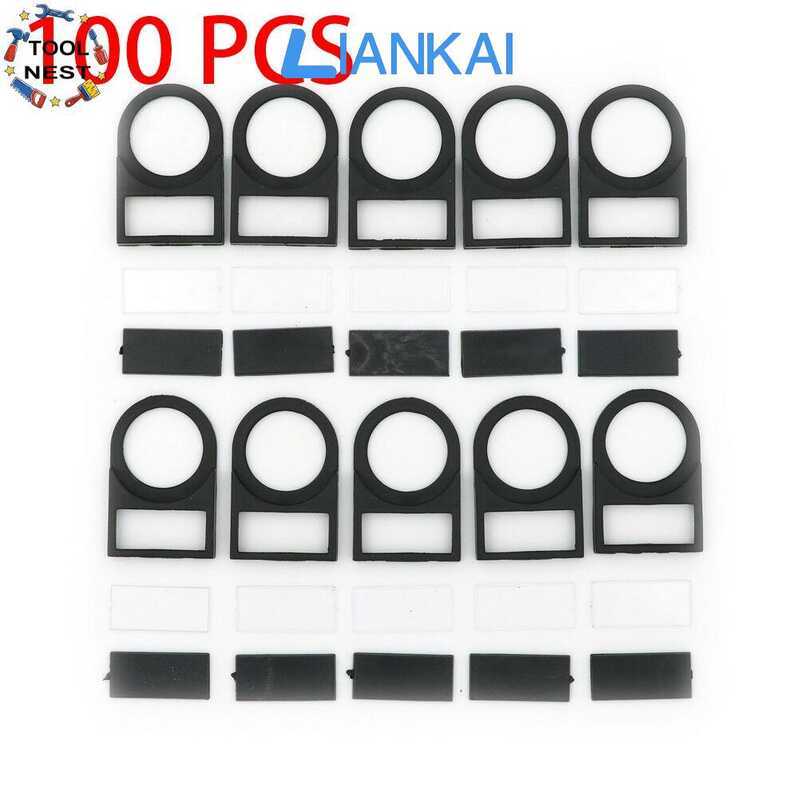 LIANKAI 100Pcs Plastic Push Button Label Frames 22Mm For Switch ...