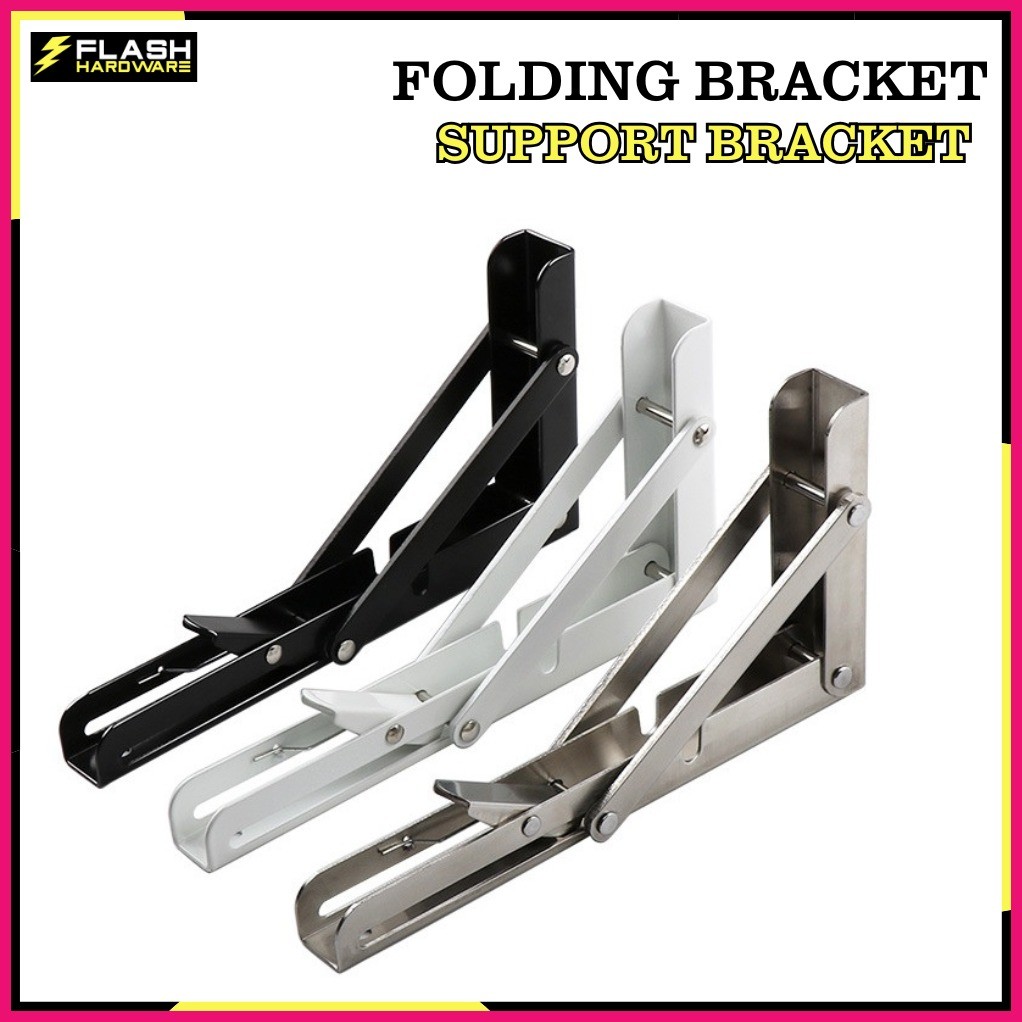 F-type Folding Angle Bracket Triangle Support Bracket Storage Rack Wall ...