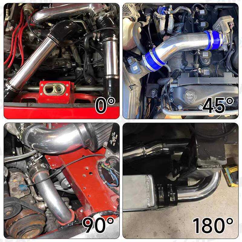 Car Modification Intake Aluminum Straight Outer Diameter 13-127mm Turbo ...