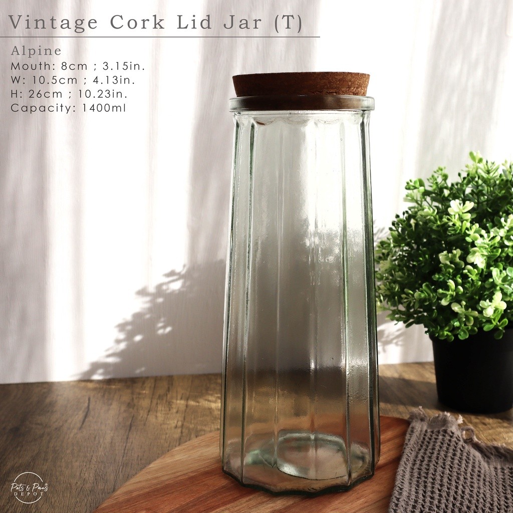 Vintage Style Cork Jar (L) | Shopee Philippines