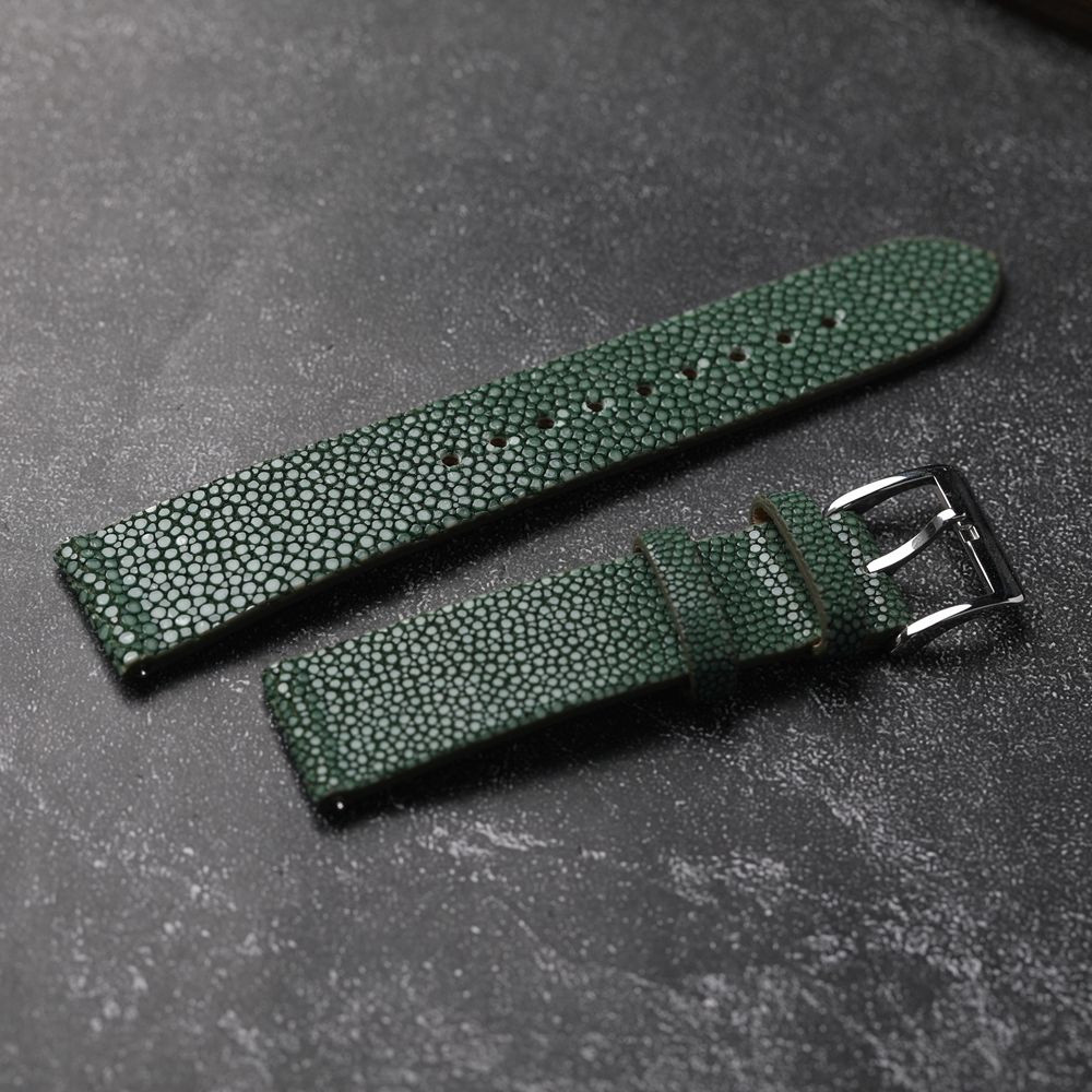 Apply to SEIKO Watch Strap, Handmade Genuine Stingray Leather Band for ...