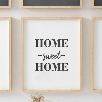 HIASAN DINDING Home Sweet Home Wall Decorations / Aesthetic Displays ...