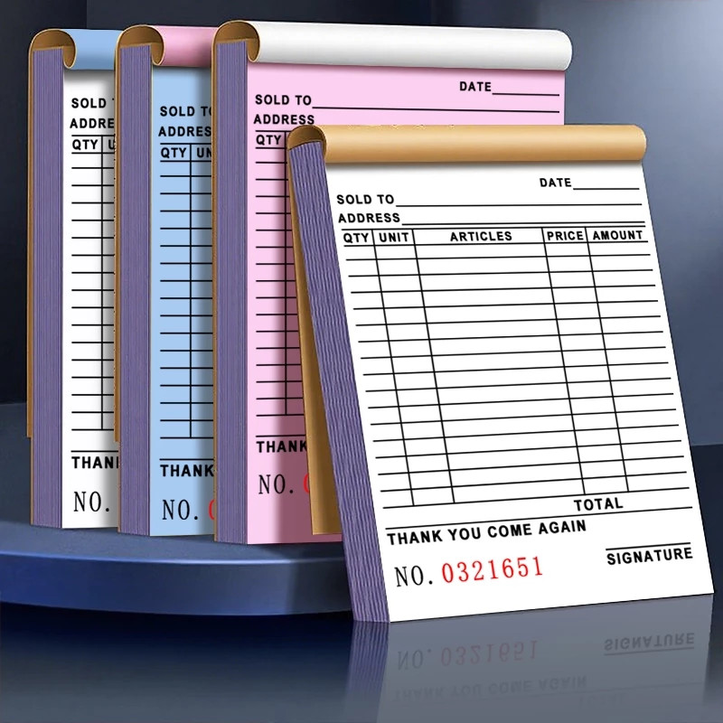 50 pages (25 X 2 copy) Duplicate receipt sold receipt wholesale price ...