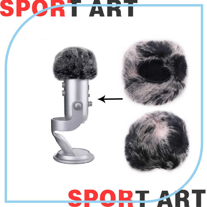 SPORT ART Microphone Furry Windscreen - Mic Wind Cover Fur Filter As ...