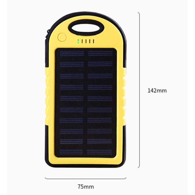 Outdoor Small Three-Proof Camping Light 5000Mah Solar Power Bank shopee ...