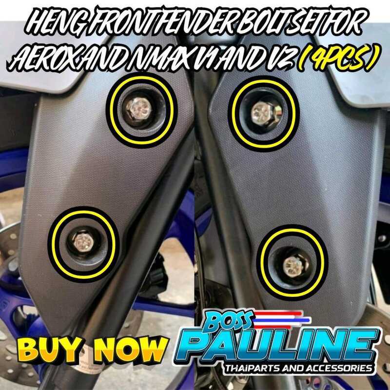 HENG Nmax/ AEROX / ADV FRONT FENDER BOLT SET ( 4Pcs ) E45 | Shopee ...