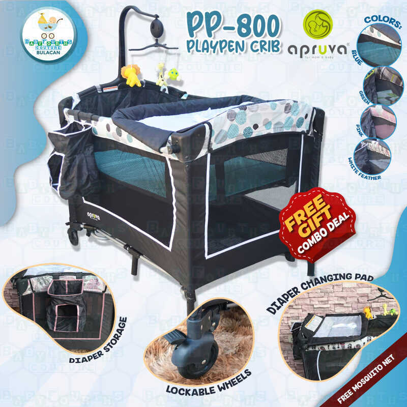 Fourth Couture Apruva Crib for Baby Playpen Pack Play with Diaper ...