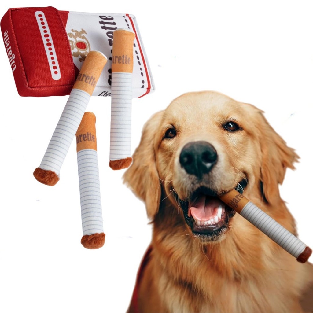New Dog Cigarette With Box, Sound Toy, Pet Toy, Teeth-resistant Plush ...