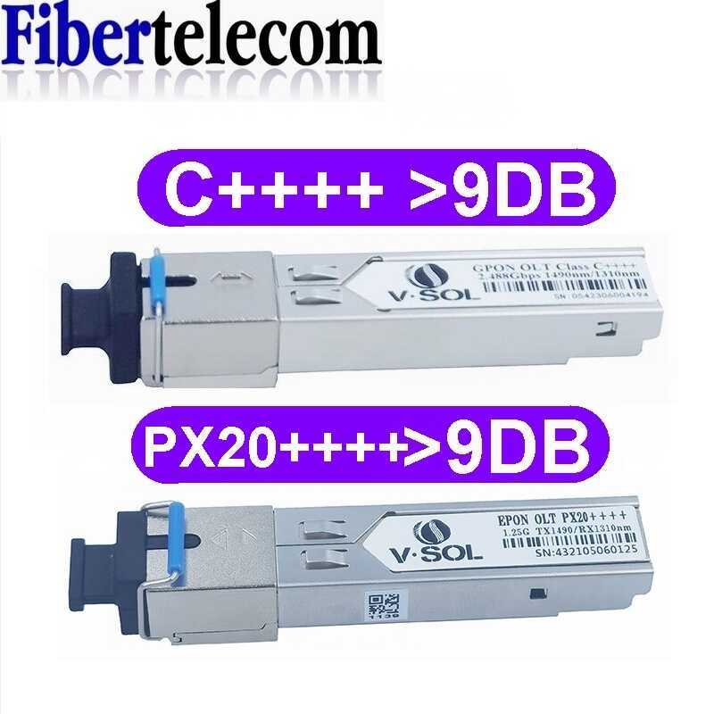 VSOL EPON OLT MODULE Px20++++ &9Db GPON SFP Module C+++ Transceiver SC ...