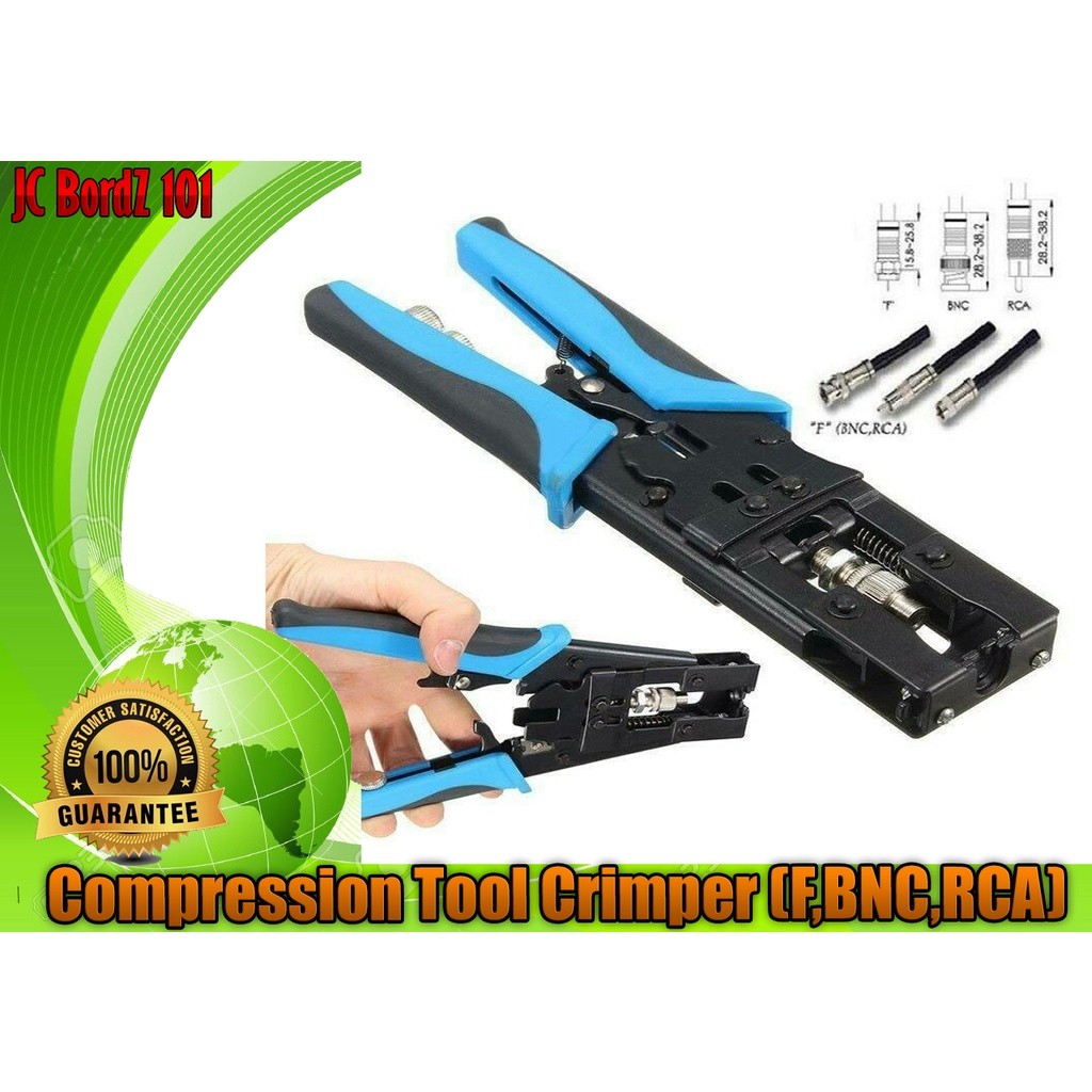 Durable Coax Compression Crimper Tool BNC/RCA/F Crimping Plier (1PC ...
