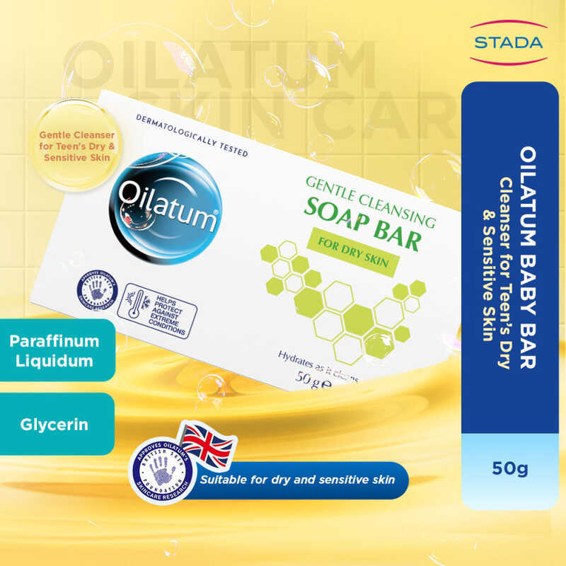 Oilatum Baby Soap Bar 50G | Gentle Cleanser For Teen's Dry & Sensitive ...