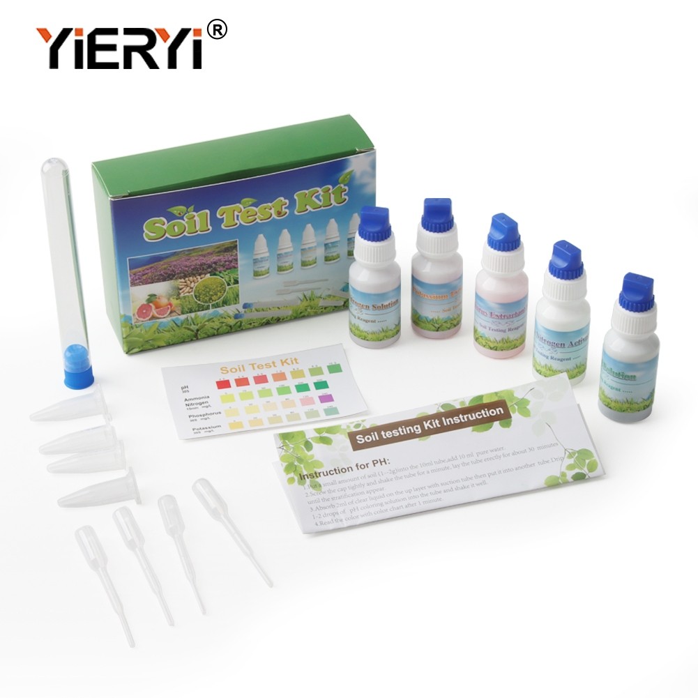 YIERYI Soil Test Kit Soil pH Test Solution Phosphorus N1 Nitrate P1 ...