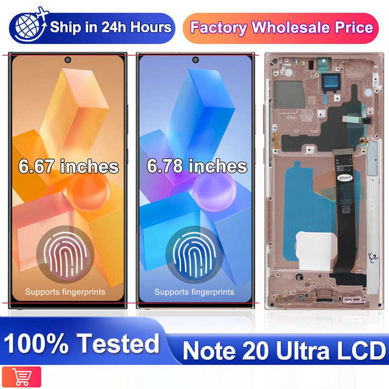 Super Amoled For Samsung Galaxy Note 20 Ultra 5G LCD Display N986b N985 ...
