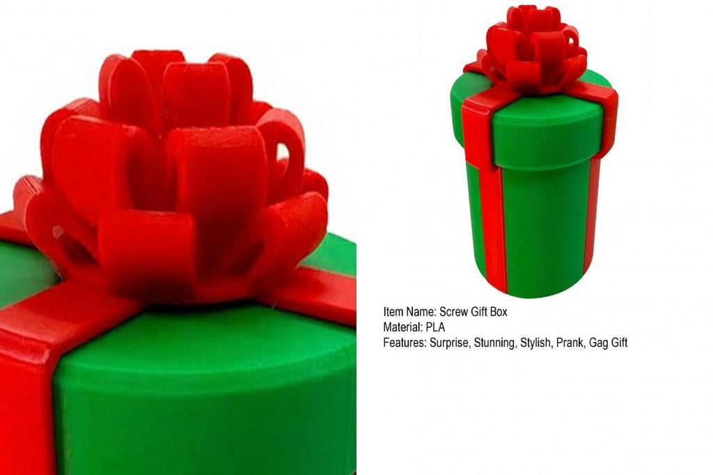 《penstok》 Prank Gift Box Funny Gift Box Nested Screw Puzzle Money Box ...