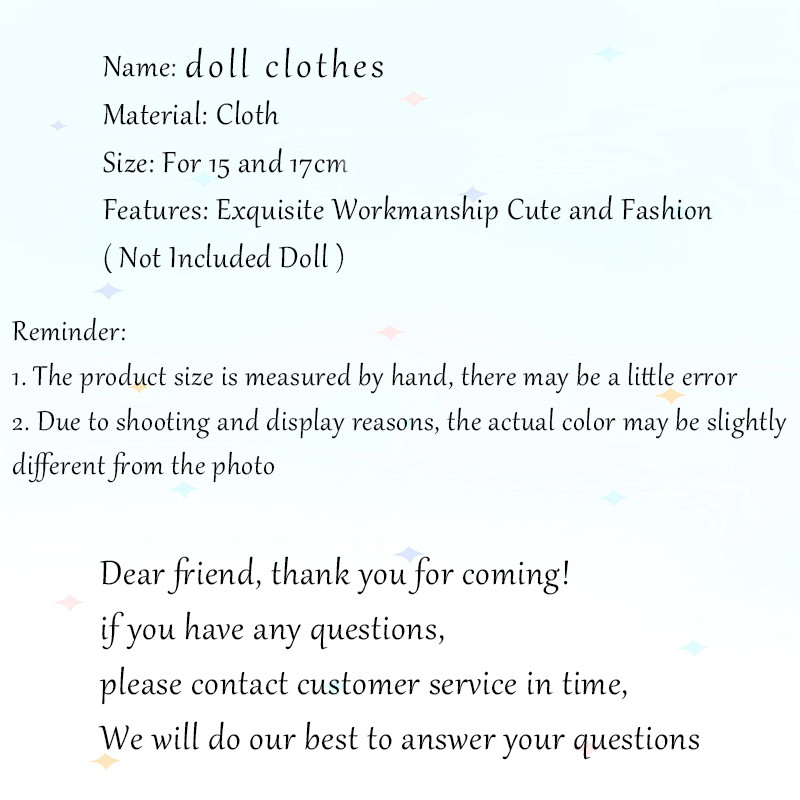 Doll clothes for Lafufu Outfit 15-17cm Dolls Sitting Accessories ...