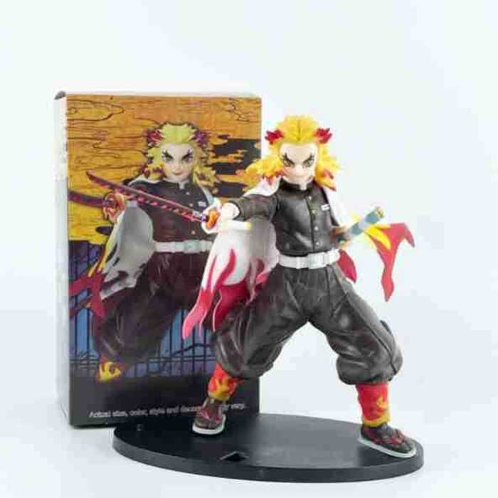 【COD】 Demon Slayer Figure Ornament Rengoku Kyoujurou Anime Cartoon Doll ...