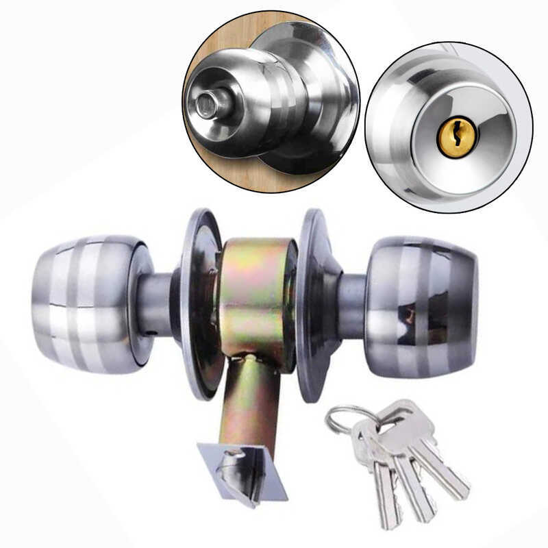 ROUNDBALL Lock002- Home Bathroom Entrance Ball Door Lock Handles With ...