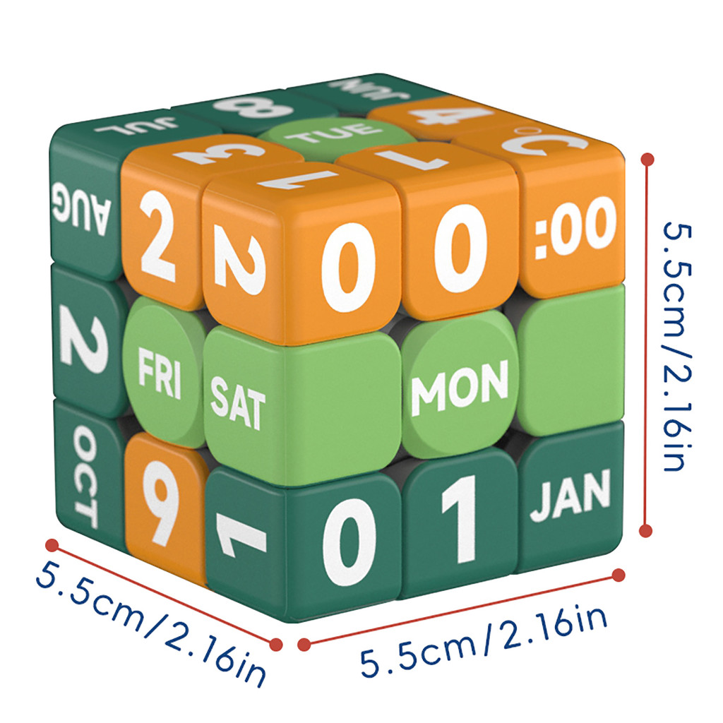 3x3x3 Magic Cube Puzzle UV Printed 3D Calendar Time Stress-Relieving ...