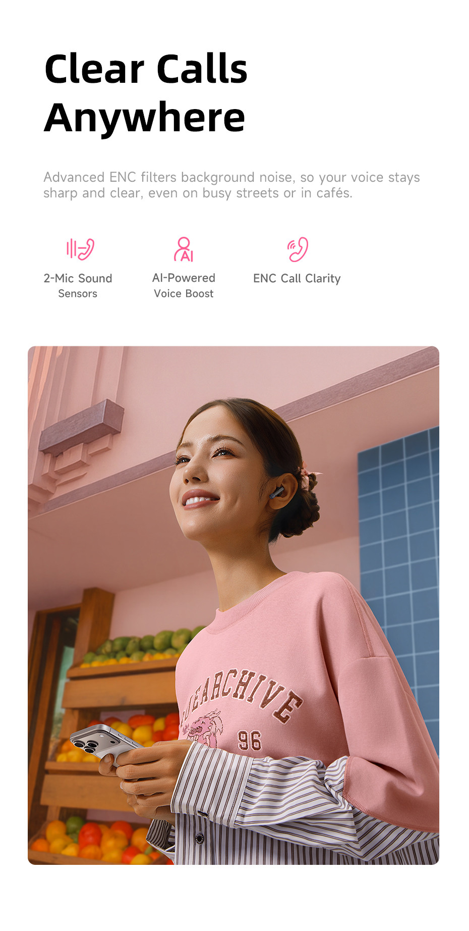 Baseus Bass BS2 Lite True Wireless Earbuds 10mm Dynamic Driver Clear ...