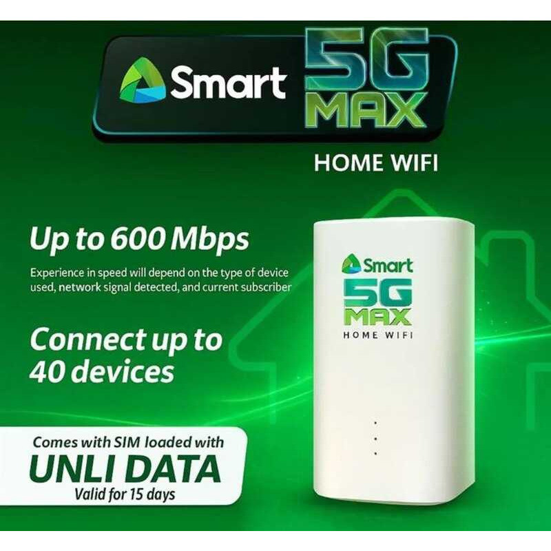 3 SMART 5G MAX HOME WIFI With 15 Days UNLI Wifi (H153-381) 8116F0 ...